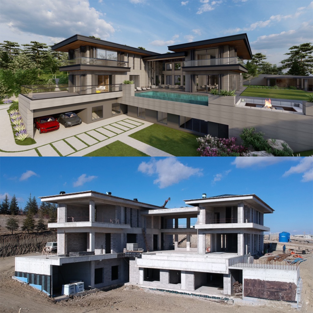 ROUGH CONSTRUCTION OF VILLA "M" IS ALMOST COMPLETED - SALALI + ARCHITECTS